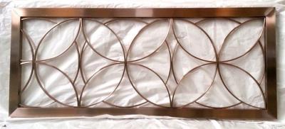 China Gold Stainless Steel Perforated Panels For Garden Fence/Privacy Fence/Metal Fence for sale