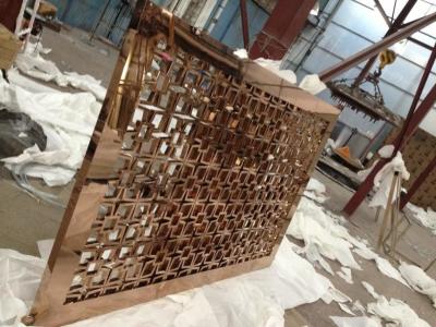 중국 Gold Stainless Steel Screen Panels For Sunshades/Louver/Window Screen 판매용