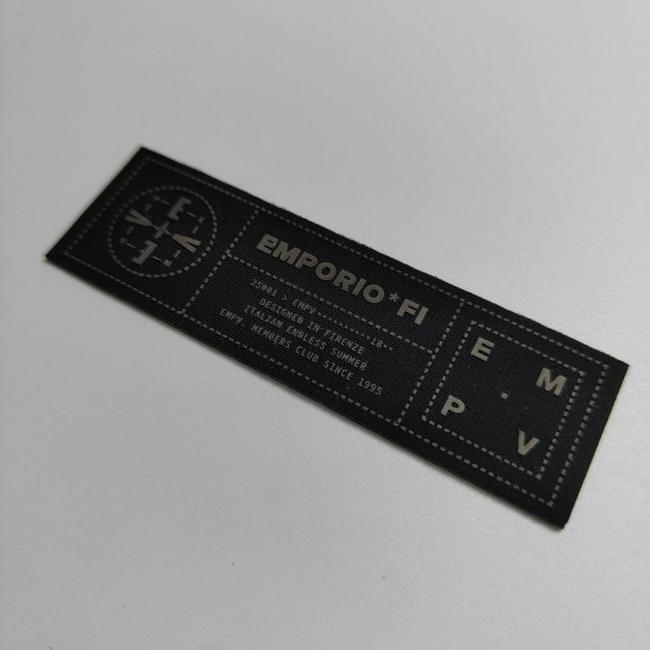 Premium leather heat transfer patch with embossed logo