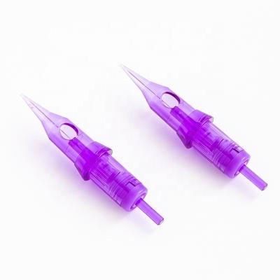China Permanent Makeup Pink/grey / Purple Tattoo Cartridge Needles Eyebrow Eyeliner Lip Microblading for Rotary Machines 20 PCS/Box for sale