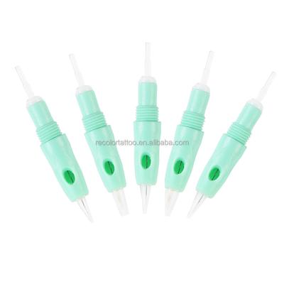China Digital Eyebrow Tattoo MTS Wireless Microblading Pen Stainless Steel Needle Cartridge for Permanent Makeup Machine Green Needle for sale