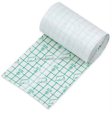 China 10 Meters Tattoo Clear Adhesive Protective Shield Tattoo Bandage Roll Microblading Tattoo Film Aftercare for sale