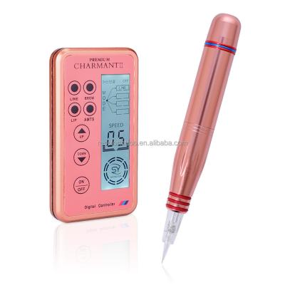 China Private Label Orange Charmant Eyebrow Lip Eyeliner Tattoo Machine Permanent Makeup Pen Set Beauty Art Tattoo Gun for sale