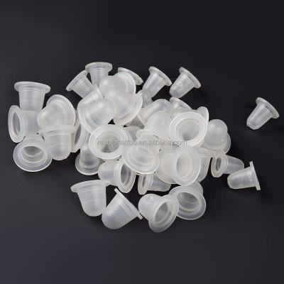 China 100pcs Professional Soft Silicone Tattoo Ink Cup for Tattoo Supplies for sale