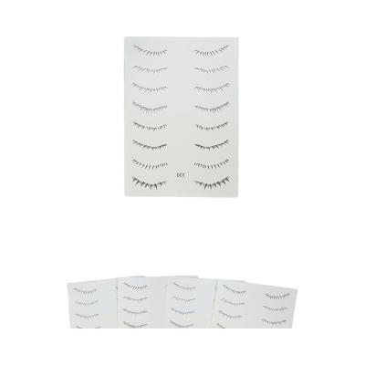 China 3D Realistic Lower Eyelash Temporary Tattoo Disposable Beauty Makeup Eye Stickers Made of Durable Paper for sale