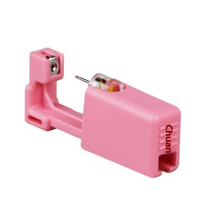 China Private Label Pink Disposable Ear Piercing Gun with Nail Stud Matte Finish Liquid Form for sale