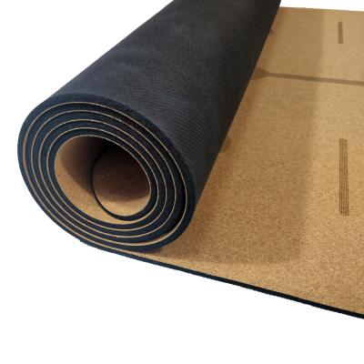 중국 비 미끄러짐 코르크 자연 고무 요가 매트 Foldable 지속 가능한 Eco 친절한 OEM 판매용