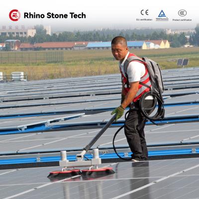 China Panel solar de doble disco de rotación de cepillo de suciedad limpio módulo Pv limpieza antiestática en venta