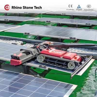 China Crawler Rubber Tracke Solar Panel Cleaning Robot for Commercial & Industrial Solar Farm for sale