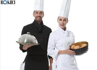 Cina Cuoco unico dell'uniforme del personale della cucina del tessuto del poliestere degli uomini che lavora con il cappello in vendita
