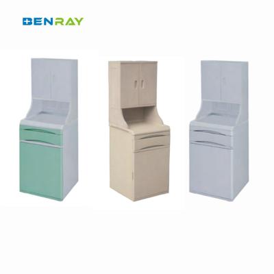 Hospital Stainless Steel Medical Bed Side Cabinet Locker With 2 Side Towel