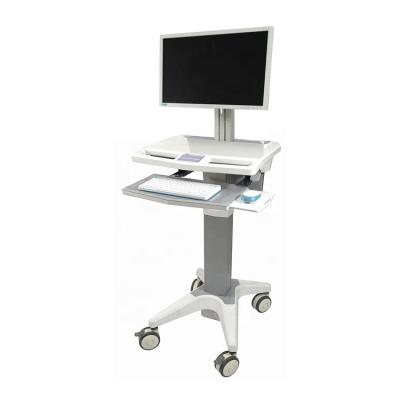 China Work Table Medical Furniture Doctor Digital Mobile Hospital Nursing High Quality Laptop Cart Design Workstation Computer Trolley for sale