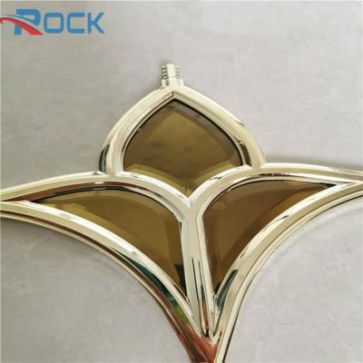 Cina Goledn con le barre georgiane del doppi vetri della decorazione 8*18 dello specchio fiorisce in vendita
