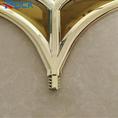 Cina Goledn con le barre georgiane del doppi vetri della decorazione 8*18 dello specchio fiorisce in vendita