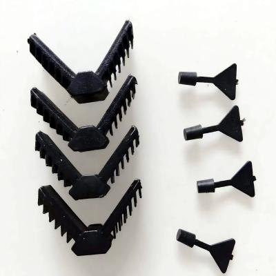 China 6a-27a Modern Design Corner Key Accessory Hotel Use Plastic and Glass Seal for Door & Window Insulating Spacer Bars for sale