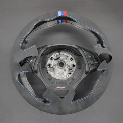 Car Fitment BMW 3 Series E90 E91 X1 E84 Hand Stitching Alcantera Steering Wheel