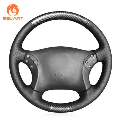 中国 メルセデス・ベンツ Cクラス 2001-2007 カスタムカーボンレザー ステアリングホイールのカバー 販売のため