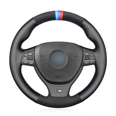 中国 BMW F07 F12 F13用の3スペックホイールカスタムハンドシューティングスウェード革ステアリングカバー 販売のため