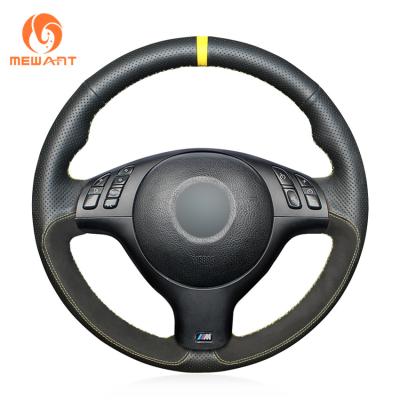 中国 BMW E46 E39 M3 M5 330i 330ci スポーツ 525i E36用のカスタムスウェード革ステアリングホイールカバー 販売のため