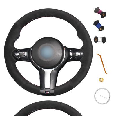 Cina Copertura del volante a suede morbido per BMW F12 F13 M6 F33 F30 M Sport 2013-2017 Ruota a 3 punte in vendita