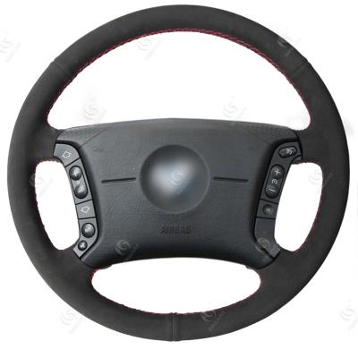 中国 ONE Car ONE テンプレート BMW E46 318i 325i E39 E53 X5用の黒色スウェードステアリングホイールラップ 販売のため