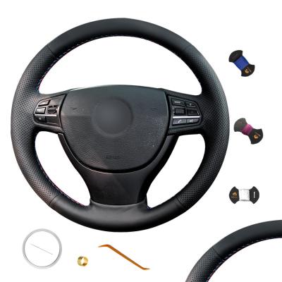 Cina Copertura del volante a cucitura a mano in pelle bianca per BMW Serie 5 7 F07 F10 F11 in vendita