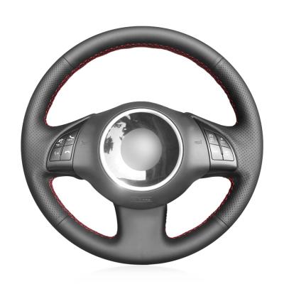 Cina Coperchio del volante auto nero per Fiat 500 2007 2008 2010 2011 2012 2013 2014 2015 500e 500C 2016 2017 2018 in vendita