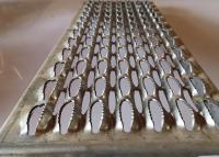 Quality Perforated Slip Resistant Metal Plate Anti Skid Channels Stainless Steel Walkway for sale