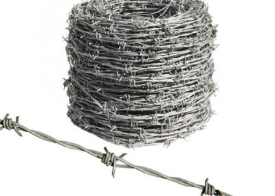 Multi Color Corrosion Resistant Barbed Wire Mesh Custom Length 7.5cm-15cm Barb