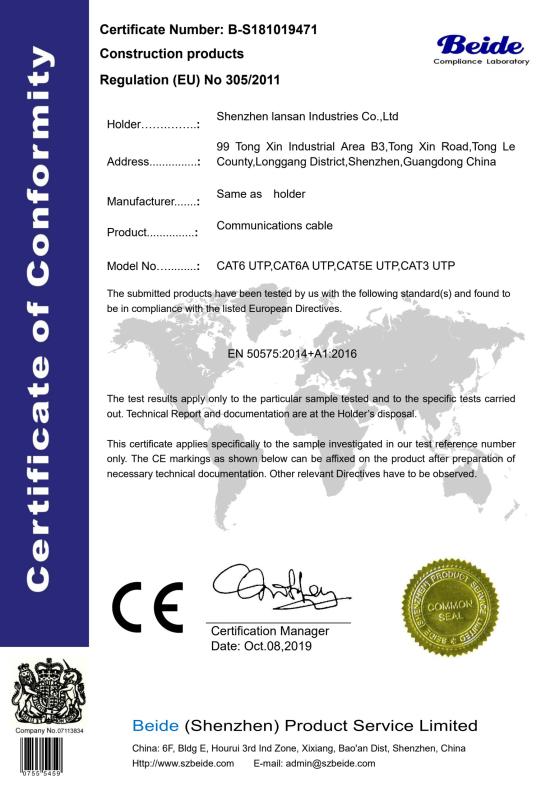 CPR - SHENZHEN LIANXUN HIGH-TECH CO., LTD.& LANSAN INTL LIMITED