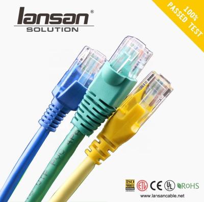 Cina Prova della passera del rivestimento di colori di Customzied del cavo della toppa della rete del PVC del rame ROHS di CAT6 UTP in vendita