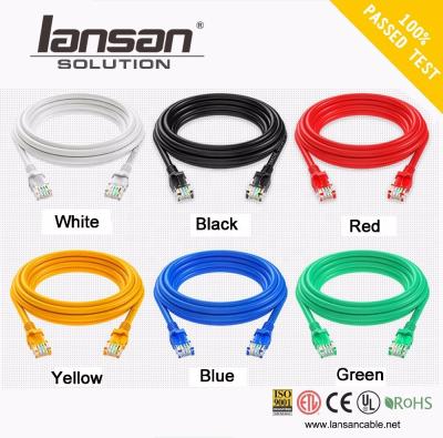 Cina Prova della passera del rivestimento di colori di Customzied del cavo della toppa della rete del PVC del rame ROHS di CAT6 UTP in vendita