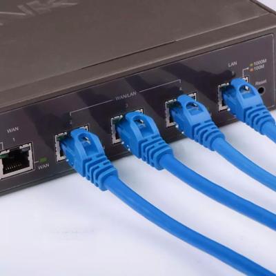 Cina Cavo di connessione in rame Cat6 UTP/FTP -20℃~+60℃ Temperatura di funzionamento 24AWG RHOS PVC in vendita