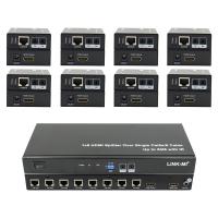 HDMI 50M 1X8 Splitter Over Cat5e 6 Cable Support 3D IR 1080P 8 Port HDMI Splitter