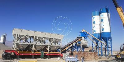 Κίνα 20-240m3/H συγκεκριμένη φορητή κινητή μηχανή συστημάτων επεξεργασίας κατά δεσμίδες προς πώληση