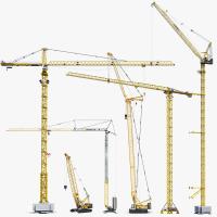 QTZ63 Mobile Tower Crane , Boom Length 50m Mini Tower Crane