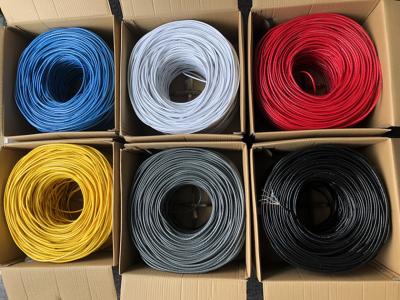 China High speed CAT6 CAT5E Copper black Network Cable 350MHZ UTP LAN Cable 300m a carton for sale
