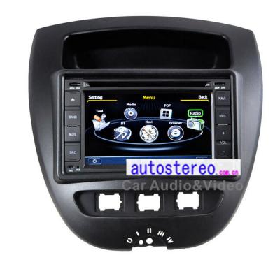 中国 シトロエン C1 トヨタ Aygo プジョー 107 土ナビゲーションバー ヘッドユニット DVD オートラジオ のための車のステレオ 販売のため
