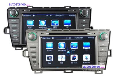 中国 8 インチのトヨタ Prius 土ナビゲーションバー オートラジオ GPS の運行 ヘッドユニット DVD プレイヤーのための二重地帯車のステレオ 販売のため
