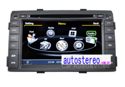 Cina Automobile DVD stereo di Hyundai Sat Nav di tre zone per navigazione di GPS Satnav del veicolo di KIA Sorento in vendita
