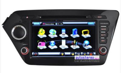 Cina Automobile DVD di Bluetooth Hyundai Sat Nav del touch screen per la radio dell'auto di Sat Nav di navigazione di KIA K2 RIO GPS in vendita