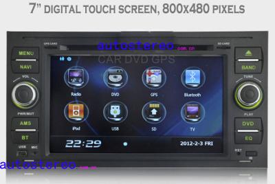 China Estéreo duplo do carro de Ford da zona de DVD SD USB para o trânsito S-máximo Kuga GPS da galáxia de Ford Focus à venda