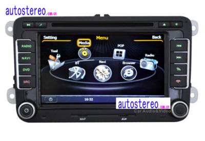 Cina Multimedia superbe stereo del CD di stereotipie dell'automobile di Sat Nav Skoda Fabia Octavia Roomster GPS dell'automobile a 7 pollici in vendita
