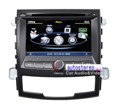 Cina Stereotipia dell'automobile di Ssangyong Korando GPS e sistema di navigazione automobilistico dell'automobile di multimedia di Sat Nav in vendita