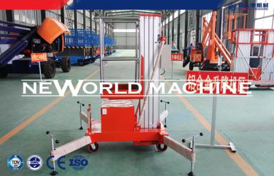 Cina i 10m scelgono la piattaforma di funzionamento aerea dell'albero dell'uomo di alluminio dell'ascensore/sicurezza aerea dell'ascensore in vendita