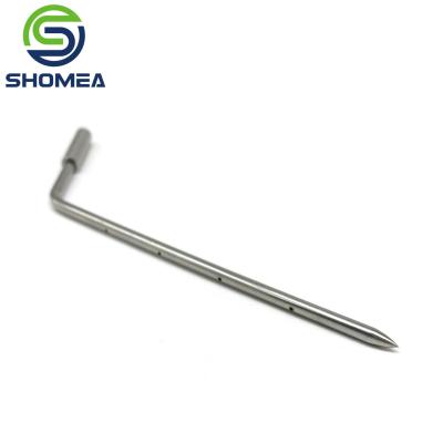 China SHOMEA Custom Electrolytic Polishing  Stainless Steel Bent Needle With Conical Tip for sale