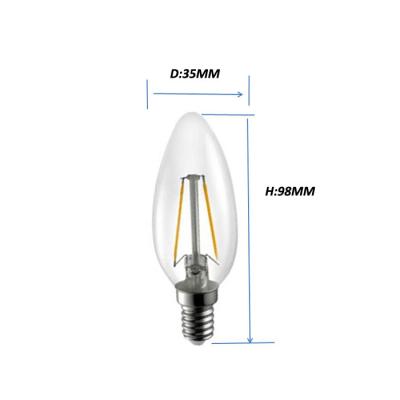 Cina la PANNOCCHIA 2PC ha condotto le lampadine/della candela CA 220V - 240V della lampadina di forma della candela principale E14 in vendita