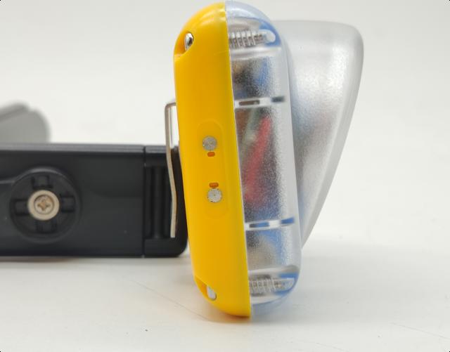 Mining light in use during outdoor activity