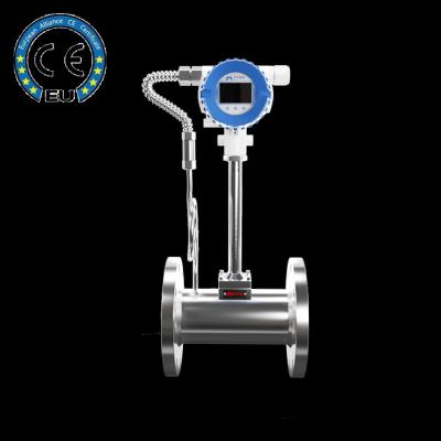 China Oxygen Flow Meter Lpg Flow Meters RS485 High Temperature LUGB Vortex Flowmeter for sale