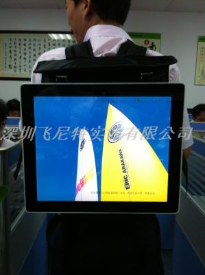 Cina Contrassegno all'aperto dell'esposizione di pubblicità dello zaino dei prodotti, 19